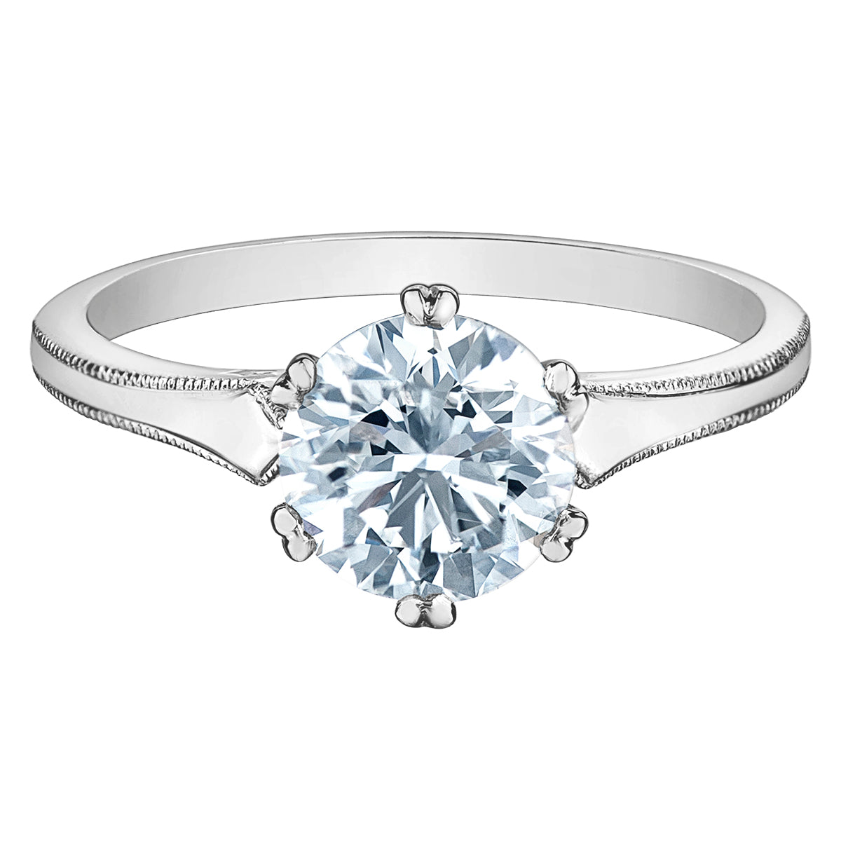 The Vintage Inspired Solitaire Diamond Engagement Ring – Diamond ...